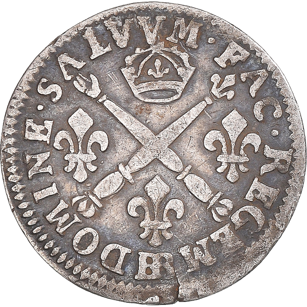 Coin, France, Louis XIV, 5 Sols aux insignes, 5 Sols, 1/16 ECU, 1703, Paris