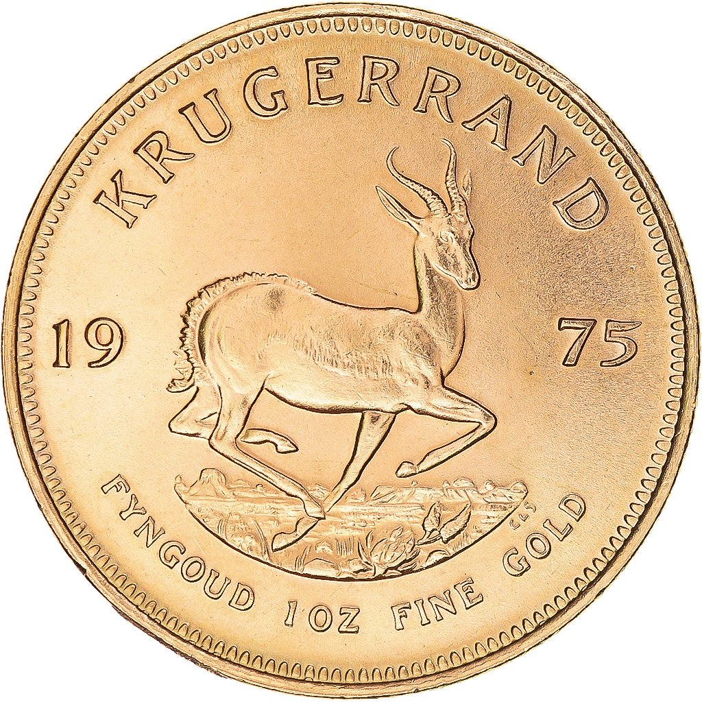 Coin, South Africa, Paul Kruger, Krugerrand, 1975, Pretoria, , Gold, KM:73
