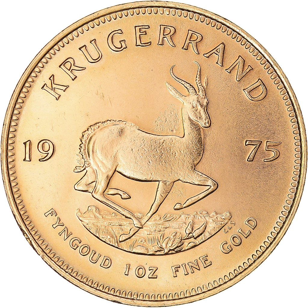 Coin, South Africa, Paul Kruger, Krugerrand, 1975, Pretoria, , Gold, KM:73
