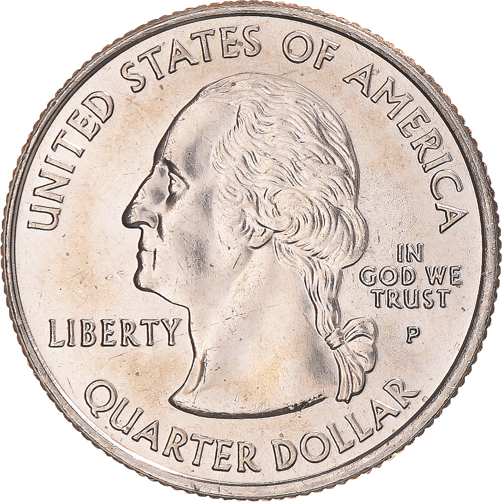 Coin, United States, Illinois, Quarter, 2003, U.S. Mint, Philadelphia
