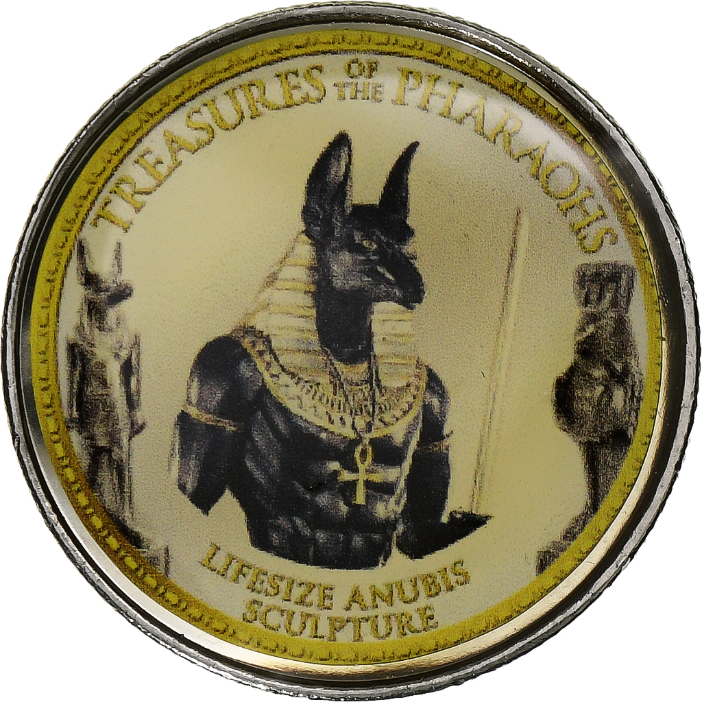 Egypt, Token, Trésors des Pharaons, Lifesize Anubis Sculpture, 2008/AH1429