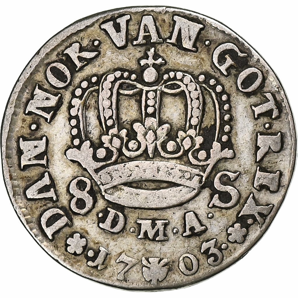 Denmark, Frederik IV, 8 Skilling, 1703, Copenhagen, Silver, , KM:470