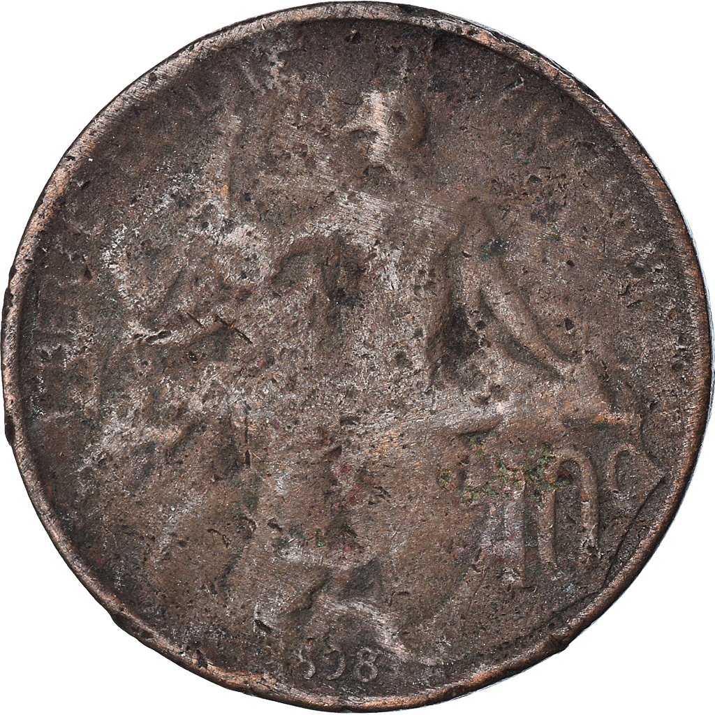 Coin, France, 10 Centimes, 1898 | European Coins