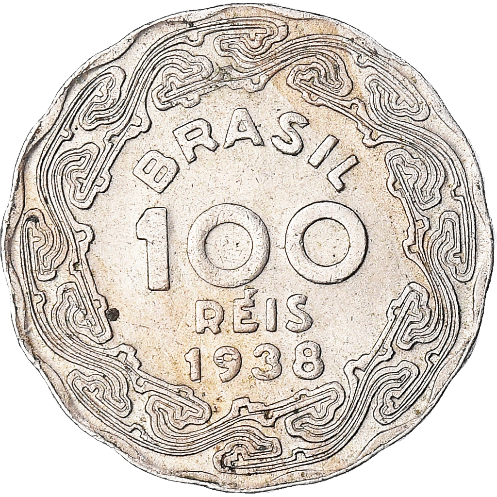 Coin, Brazil, 100 Reis, 1938 | South American Coins