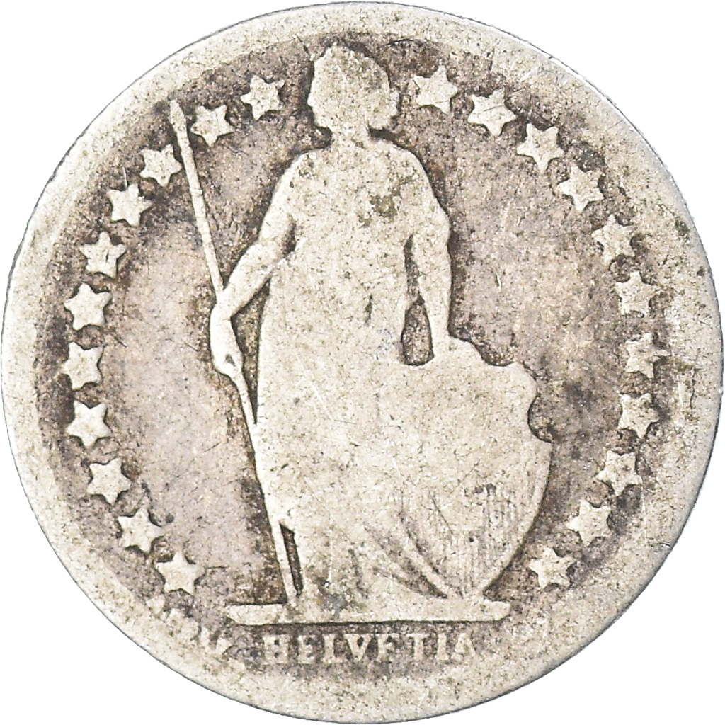 Coin, Switzerland, 1/2 Franc, 1878 | European Coins