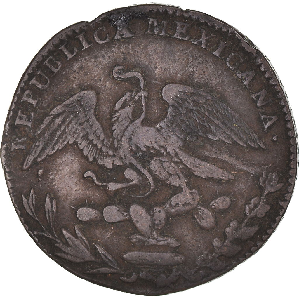 Coin, Mexico, 1/4 Real, Un Quarto/Una Quartilla, 1834, Mexico City,