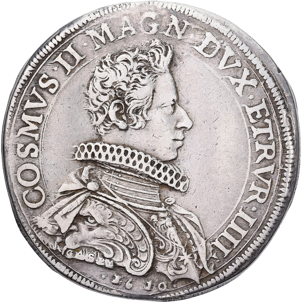 Coin, ITALIAN STATES, TUSCANY, Cosimo II, Piastre, 1610, Florence,