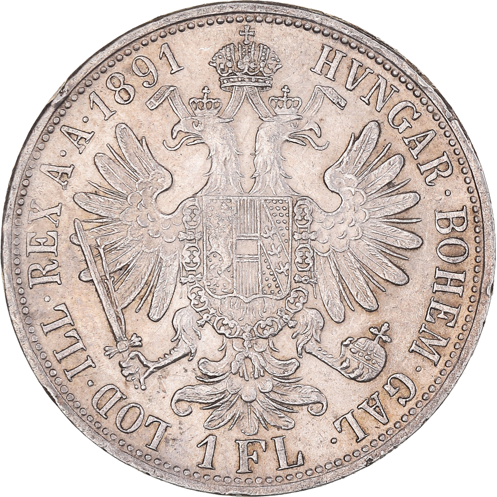 Coin, Austria, Franz Joseph I, Florin, 1891, Vienna, , Silver, KM:2222