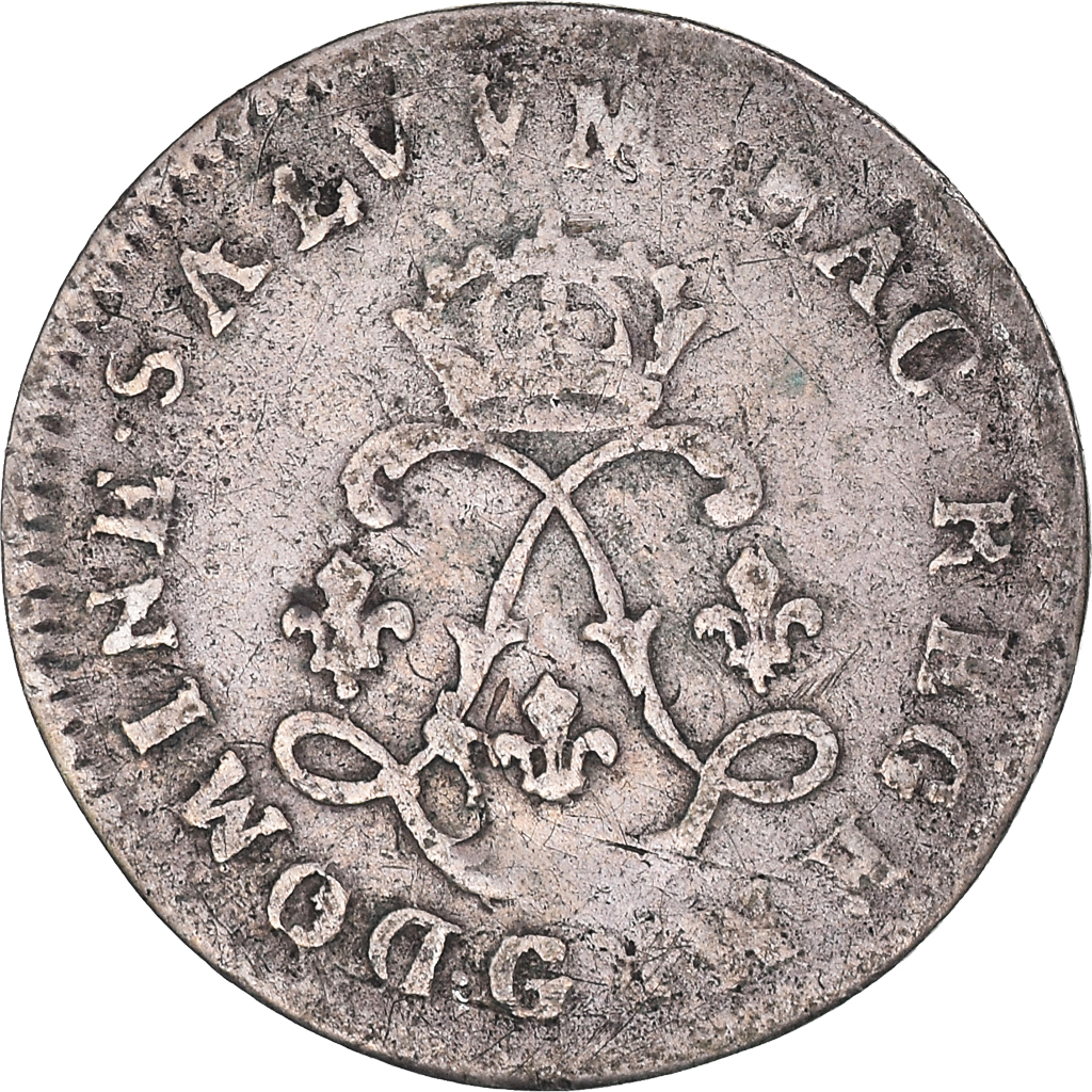 Coin, France, Louis XIV, 4 Sols aux 2 L, 1692, Poitiers, , Silver
