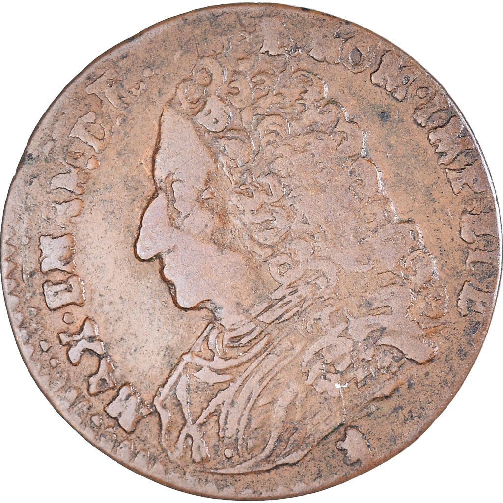 Coin, Spanish Netherlands, NAMUR, Maximilian Emmanuel of Bavaria, Liard ...