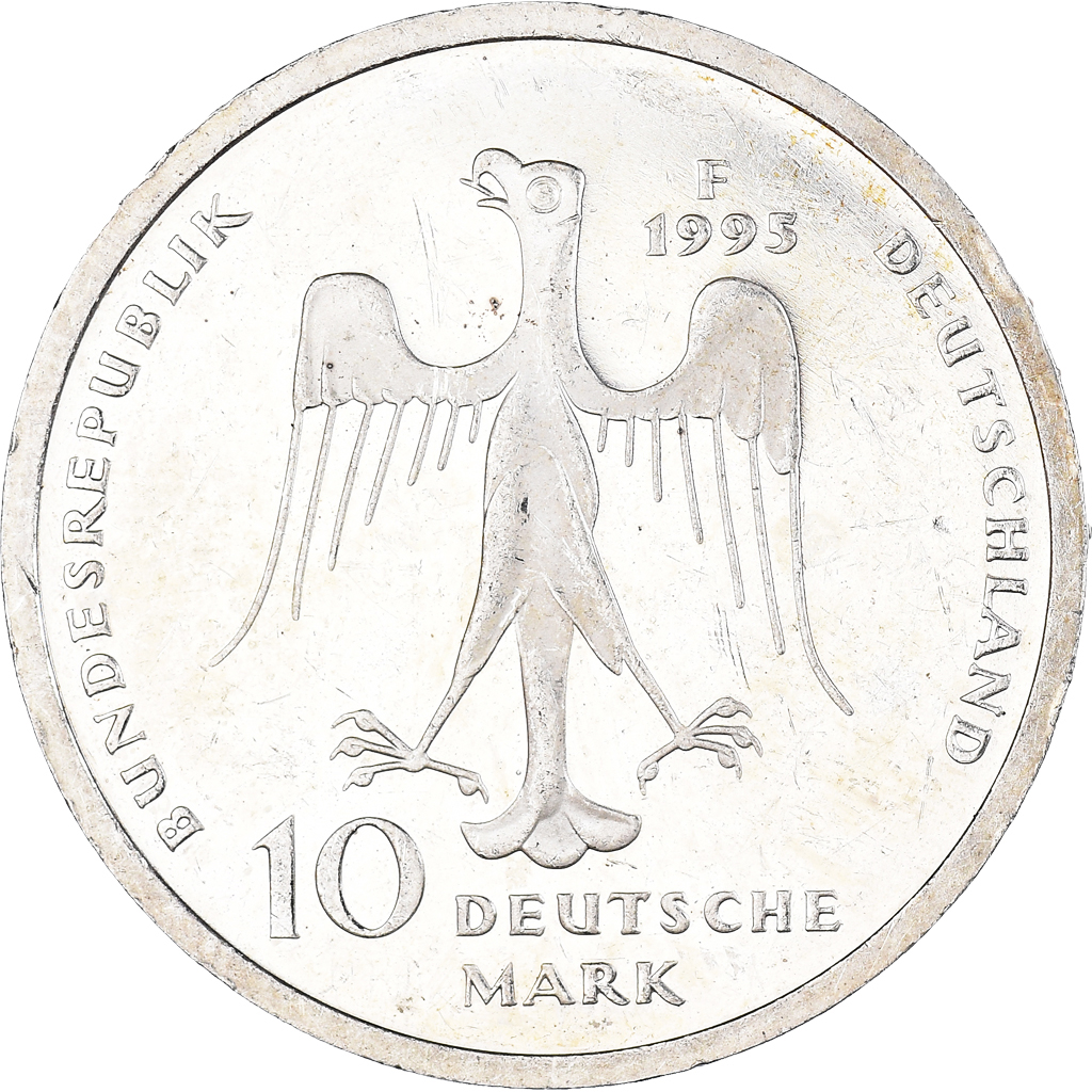 Coin, GERMANY - FEDERAL REPUBLIC, 10 Mark, 1995, Stuttgart, Germany,