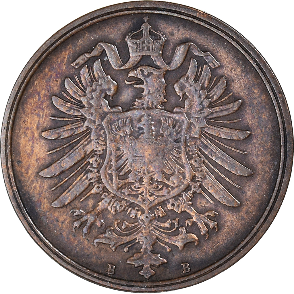 Coin, GERMANY - EMPIRE, Wilhelm I, 2 Pfennig, 1876, Hannover, , Copper