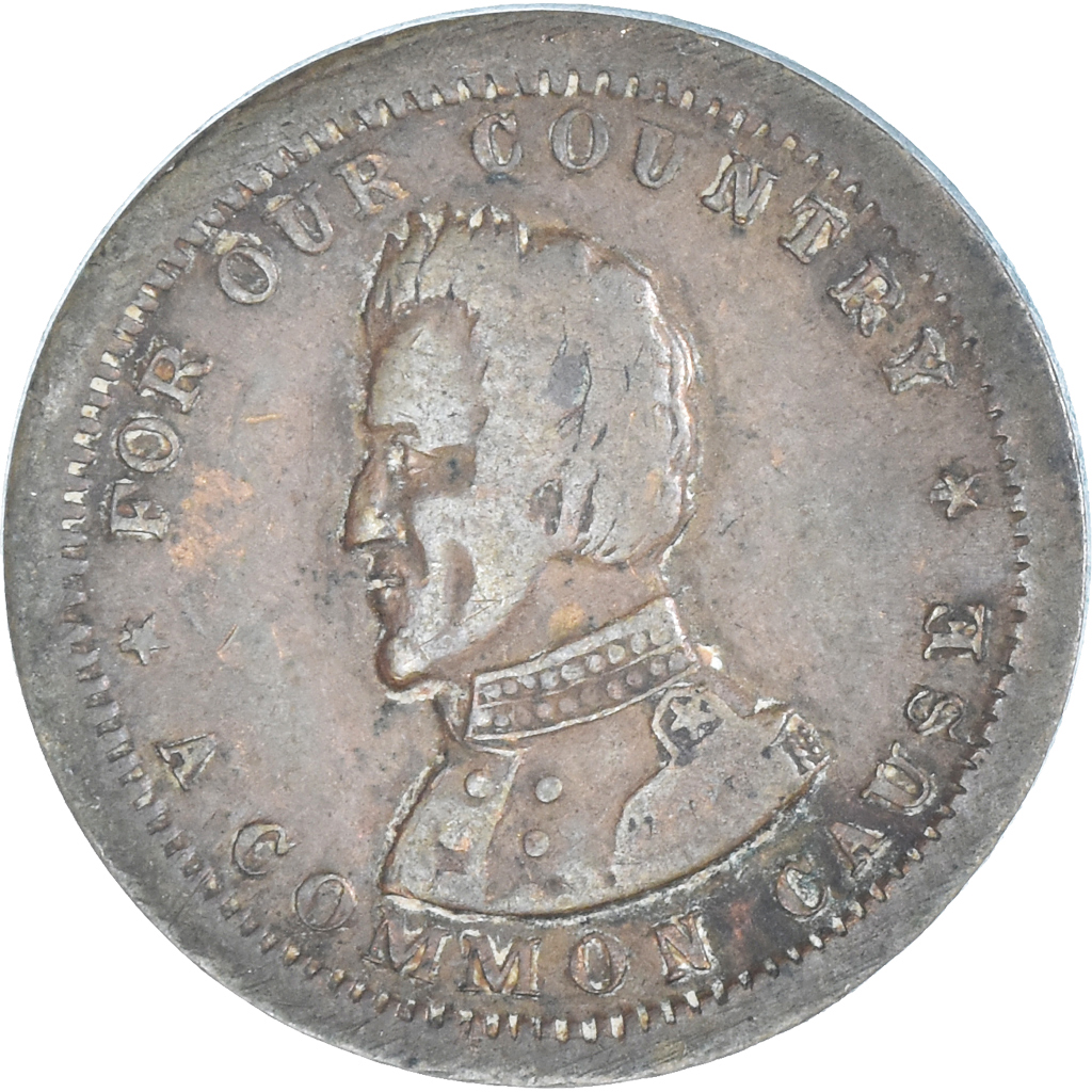 United States, Token, Andrew Jackson, Now and for ever, , Copper