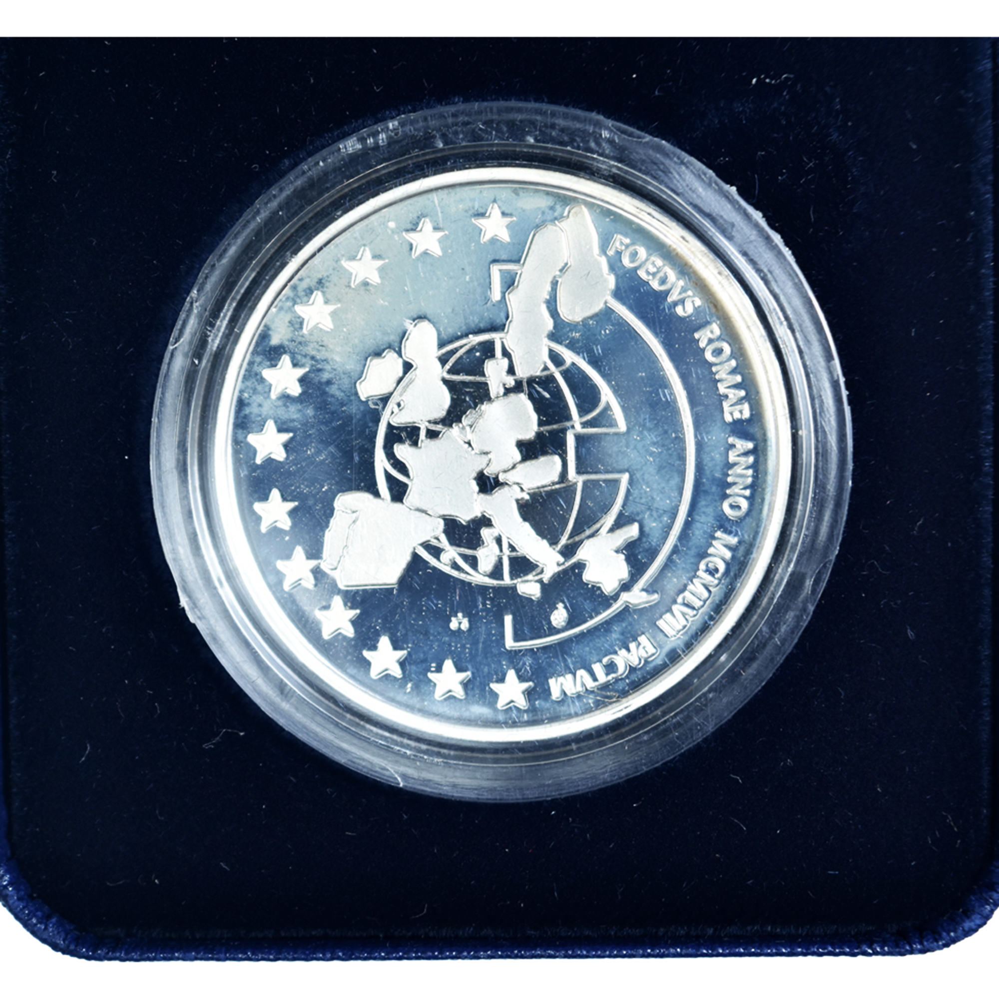 Coin, Belgium, 40th Anniversary - Treaty of Rome, 5 Ecu, 1997, Brussels,