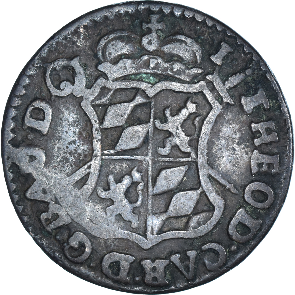 Coin, Prince-Bishopric of Liège, John Theodore, Liard, 1750, Liege,