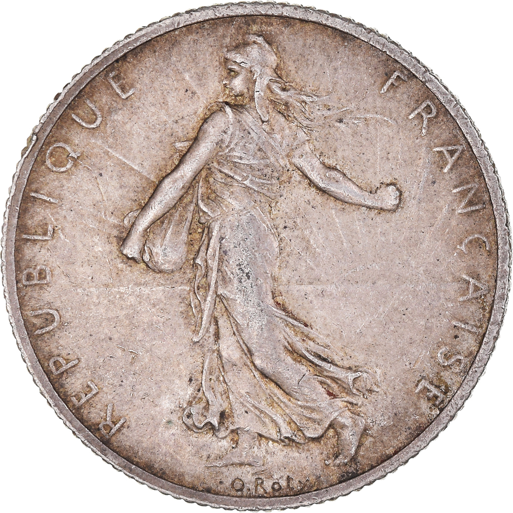 Coin, France, Semeuse, 2 Francs, 1917, Paris, , Silver, KM:845.1