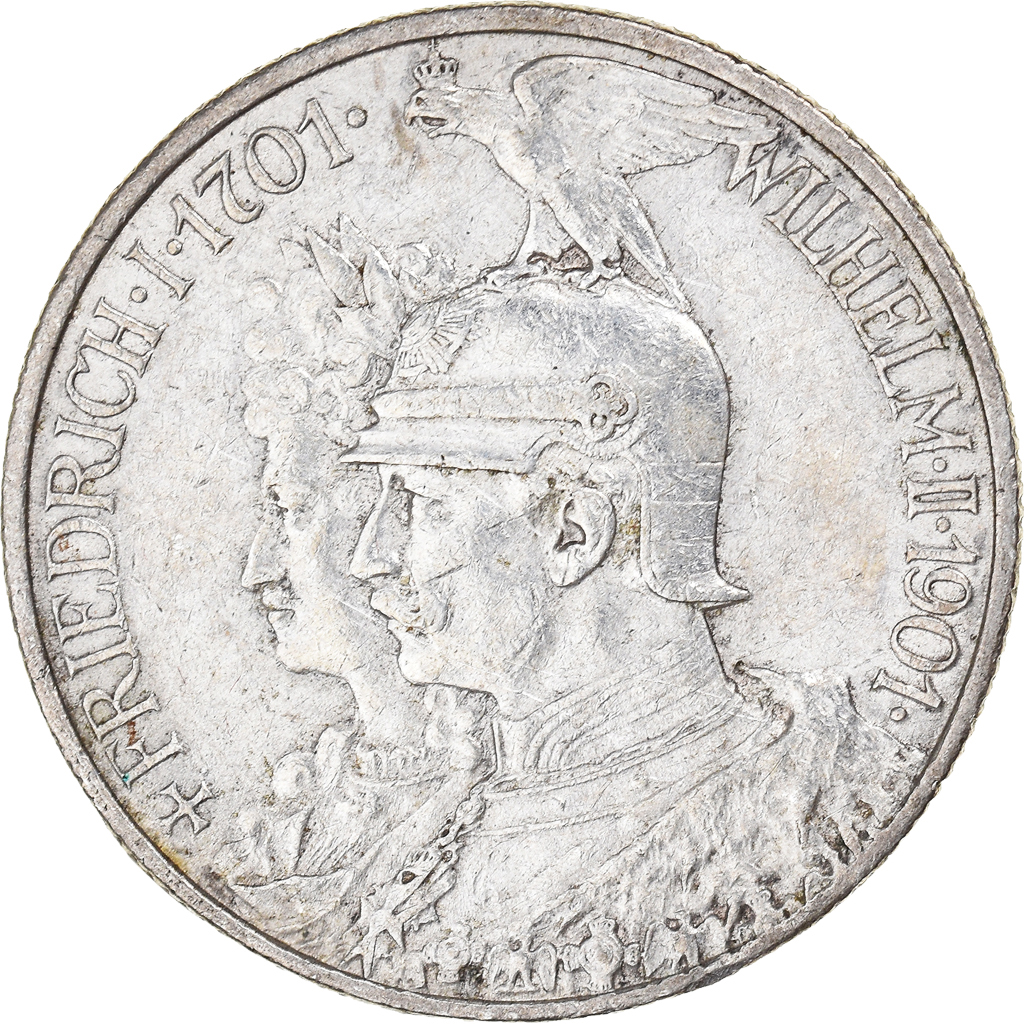 Coin, German States, PRUSSIA, Wilhelm II, 2 Mark, 1901, Berlin,