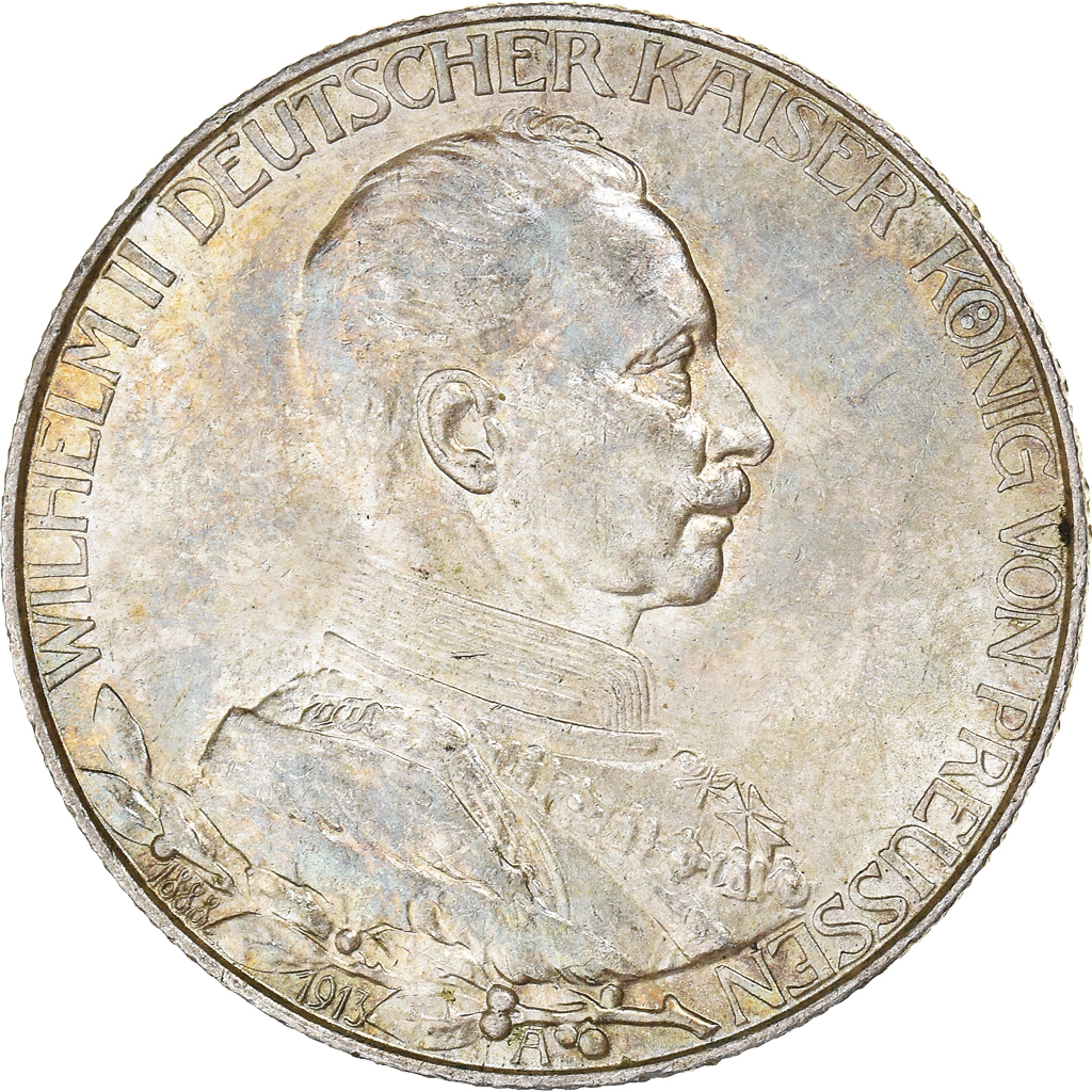 Coin, German States, PRUSSIA, Wilhelm II, 2 Mark, 1913, Berlin, , Silver