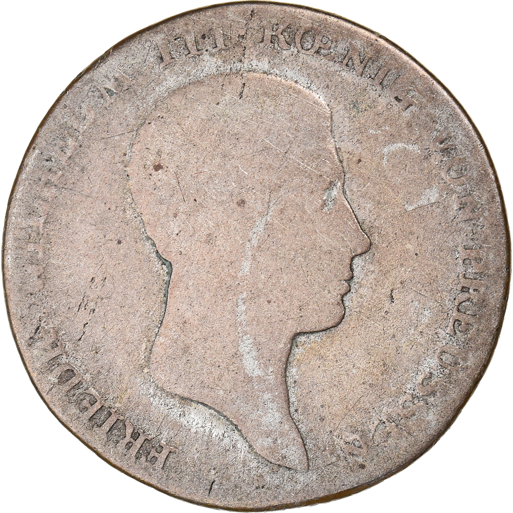 Coin, German States, PRUSSIA, Friedrich Wilhelm III, 1/6 Thaler, 1816 ...