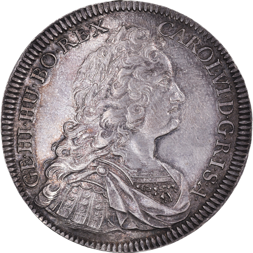 Coin, Austria, Karl (Charles) VI, Thaler, 1736, Hall, , Silver