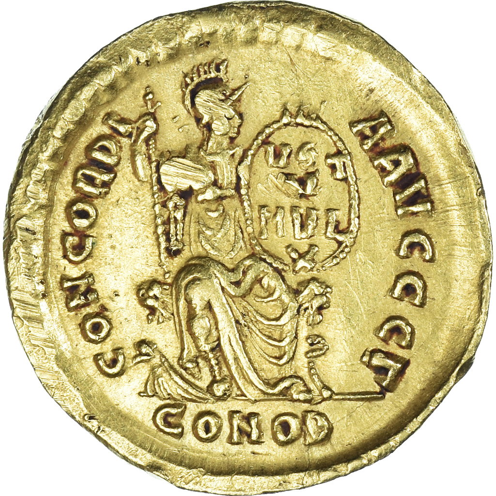 Coin, Theodosius I, Solidus, 378-383, Constantinople, , Gold, RIC:47B