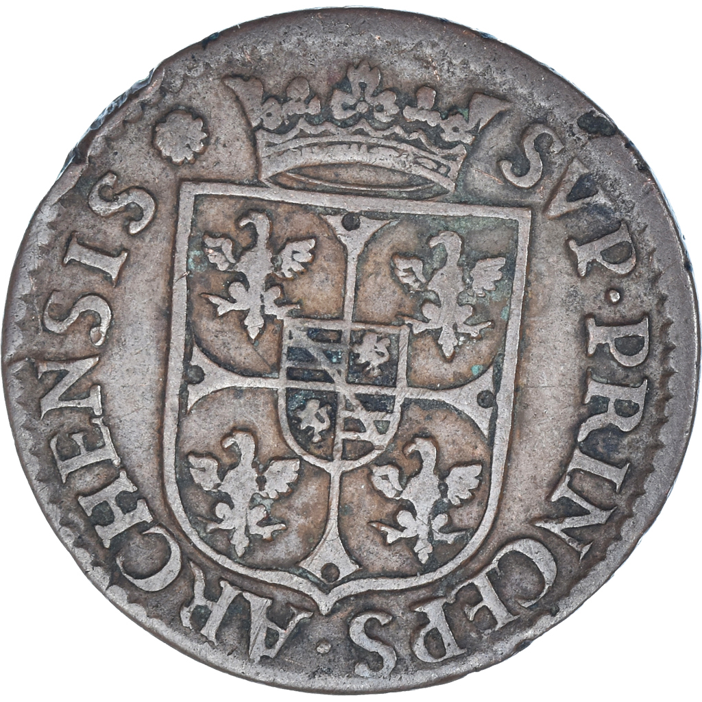 Coin, Principality of Arches-Charleville, Charles de Gonzague, Liard, 1609