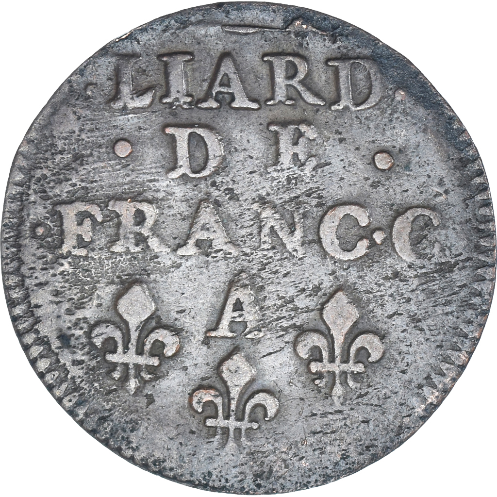 Coin, Principality of Arches-Charleville, CHARLES II DE GONZAGUE, Liard ...