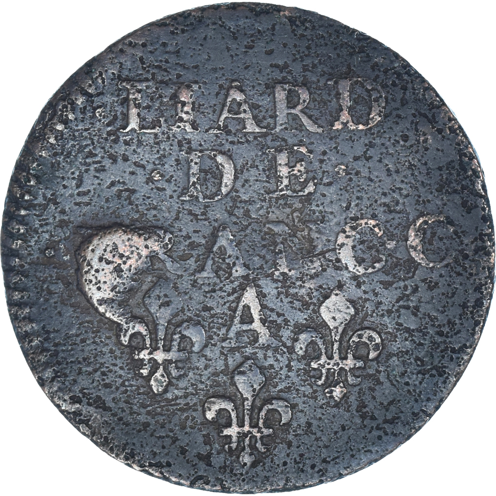 Coin, Principality of Arches-Charleville, CHARLES II DE GONZAGUE, Liard ...