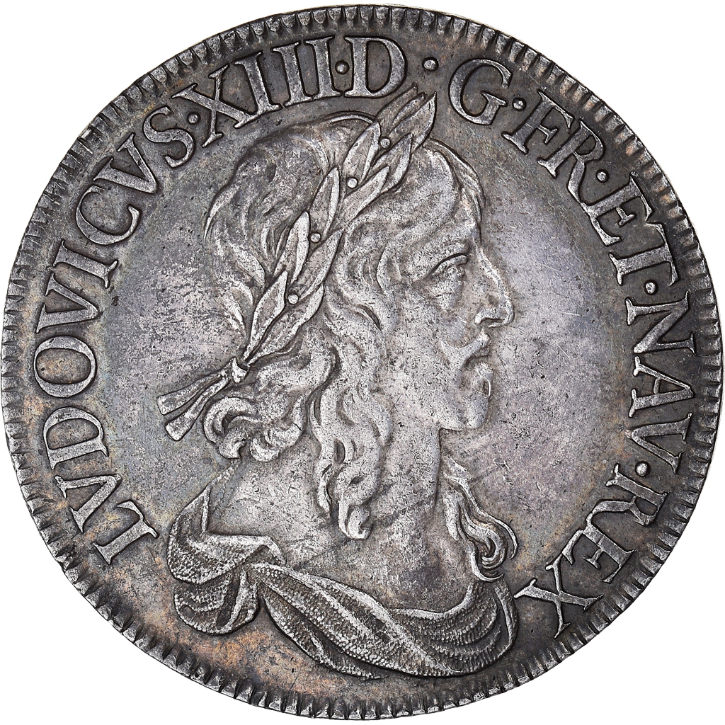 Coin, France, Louis XIII, Écu de 60 Sols, 1er poinçon de Warin, 1642, Paris