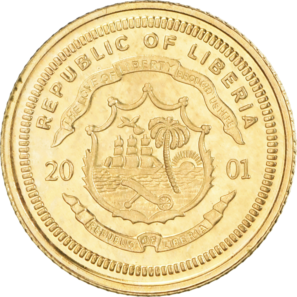 Coin, Liberia, Jacqueline Kennedy, 10 Dollars, 2001, American Mint, Proof