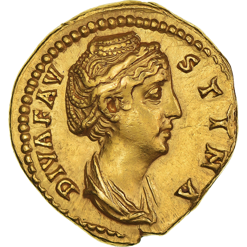 Diva Faustina I, Aureus, 141, Rome, Gold, , RIC:367 | Roman Imperial Coins
