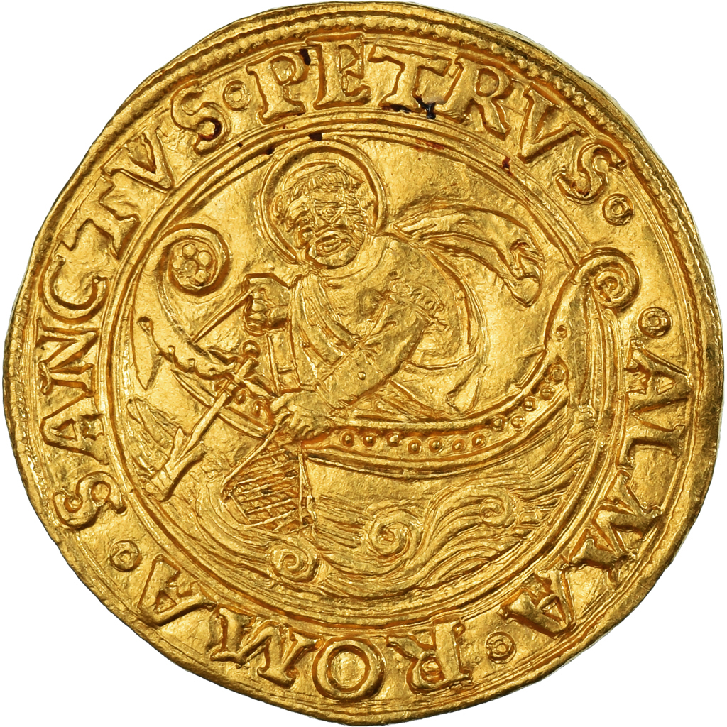 Papal States, Innocent VIII, Fiorino di camera, 1484-1492, Rome, Gold,
