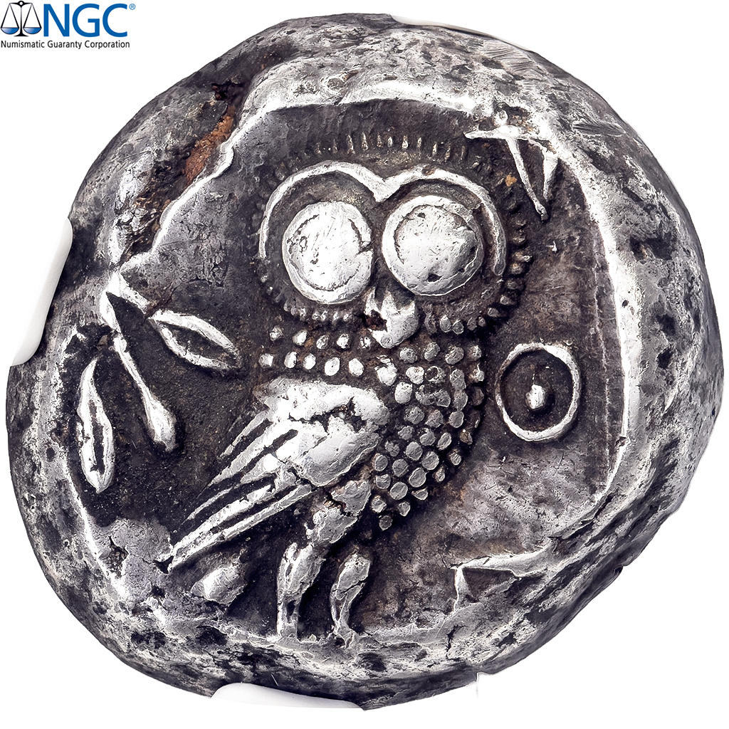 Attica, Tetradrachm, ca. 485-480 BC, Athens, Silver, NGC, , HGC:4-1591
