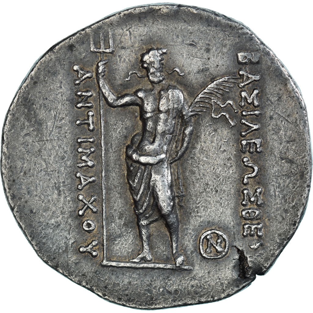 Baktrian Kingdom, Anthimachus I, Tetradrachm, c. 180-160 BC, Silver ...