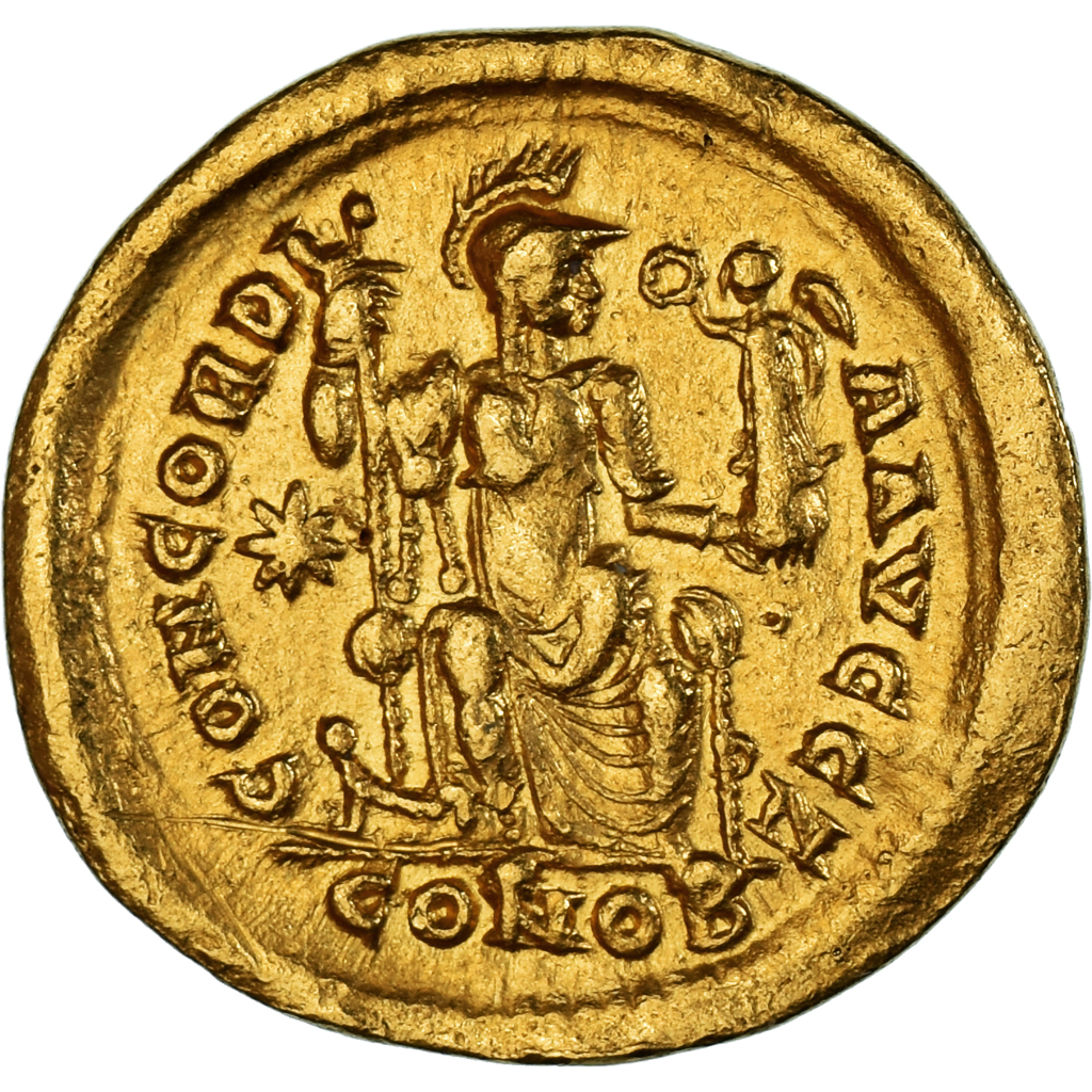 Coin, Theodosius II, Solidus, 408-420, Constantinople, , Gold