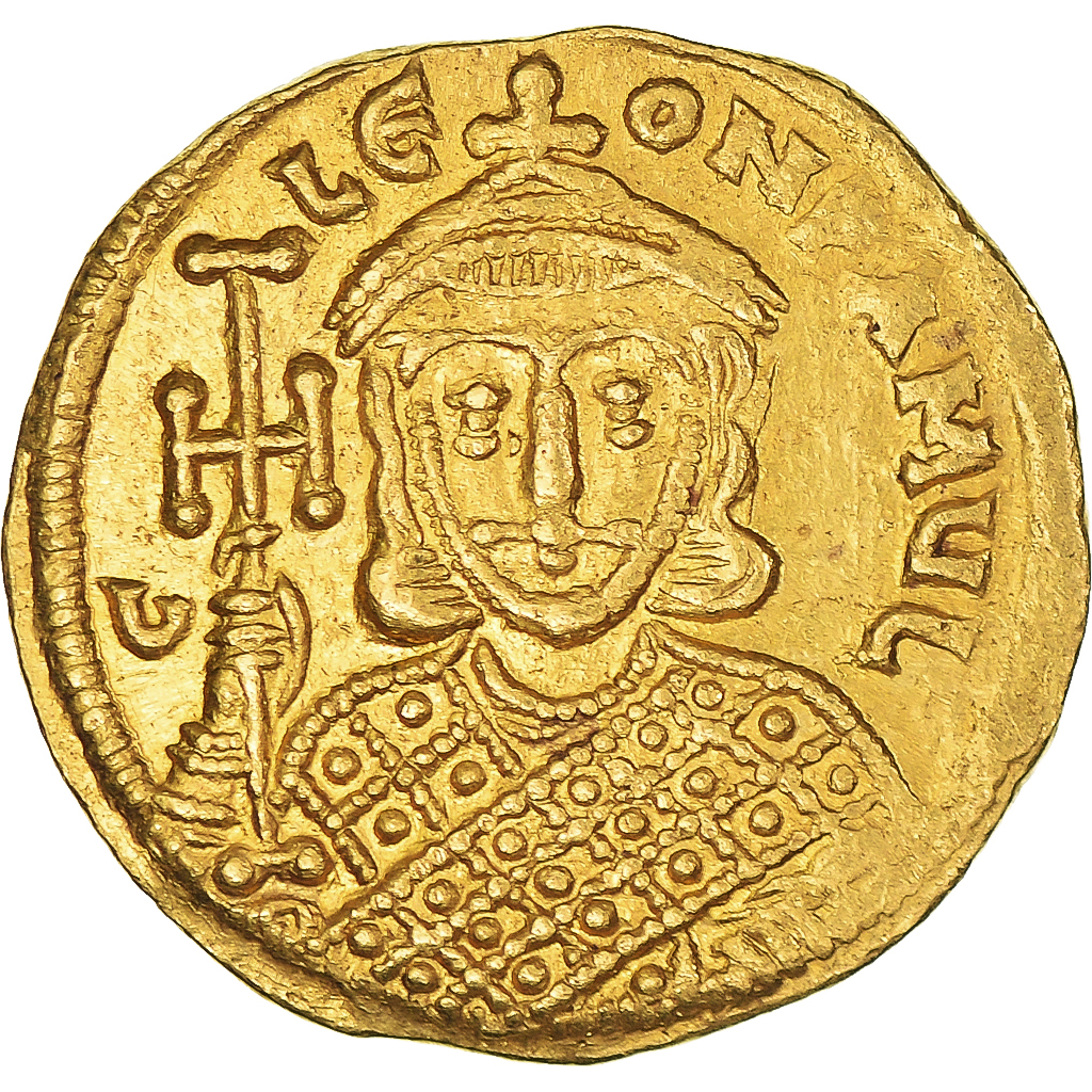 Constantine V, Leo IV and Leo III, Solidus, 751-775, Constantinople, Gold
