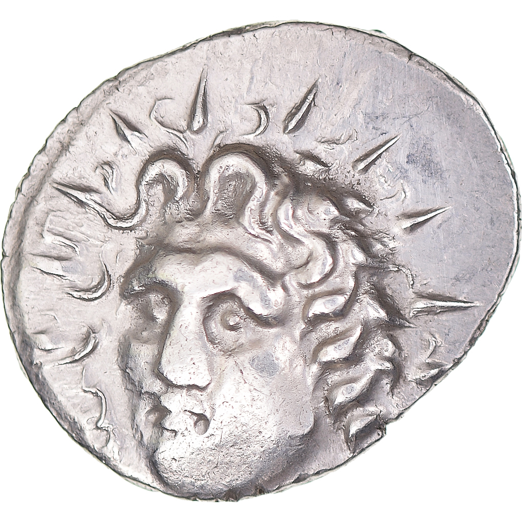 Coin, Rhodos, Drachm, ca. 88/42 BC-AD 14, Rhodes, AU(55-58), Silver