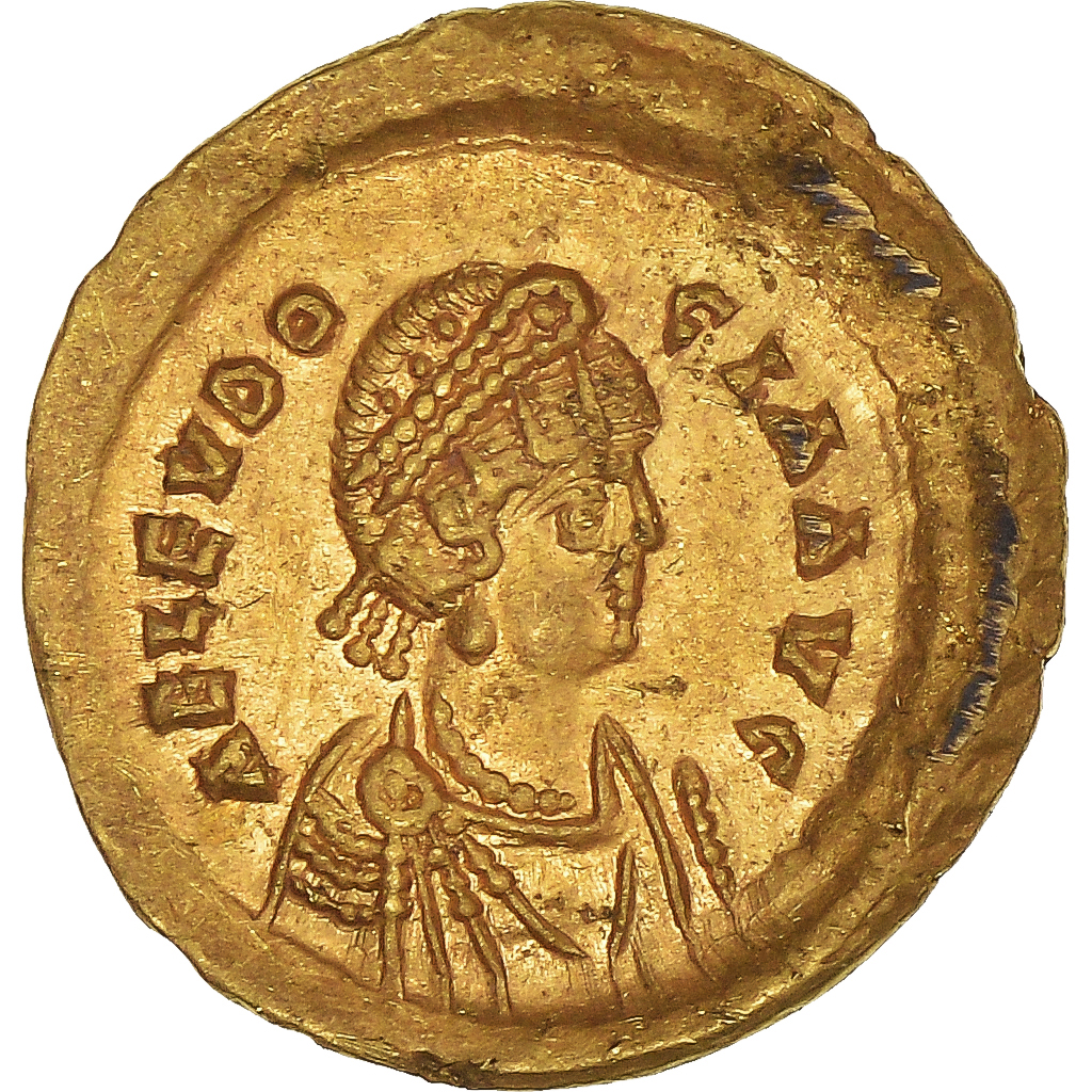 Coin, Aelia Eudocia, Tremissis, 444, Constantinople, , Gold, RIC:335