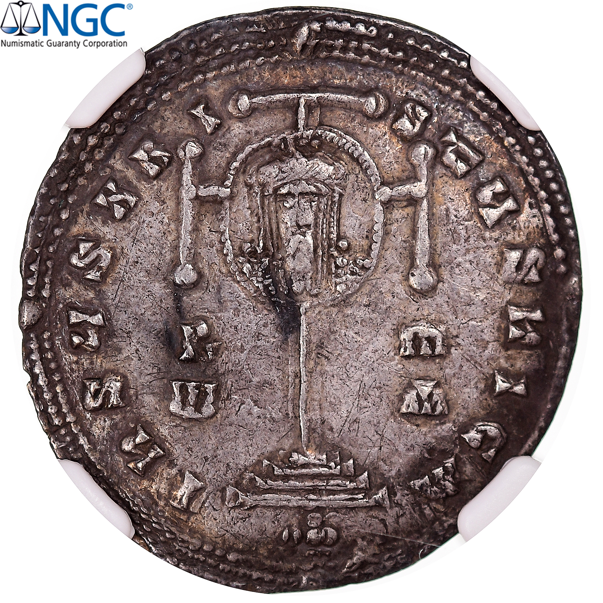Coin, Constantine VII with Romanus I, Miliaresion, ca. 924-944 ...