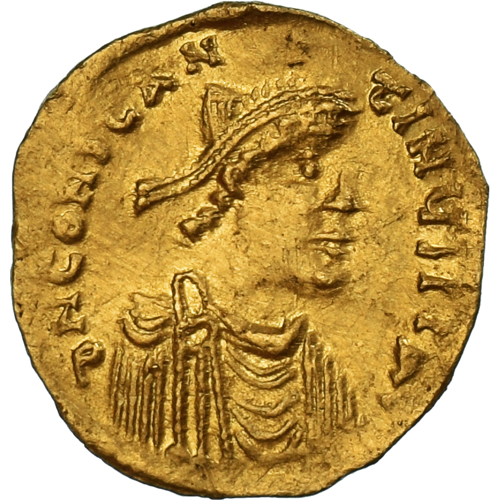 Coin, Constans II, Tremissis, 641-668, Constantinople, , Gold, Sear:984