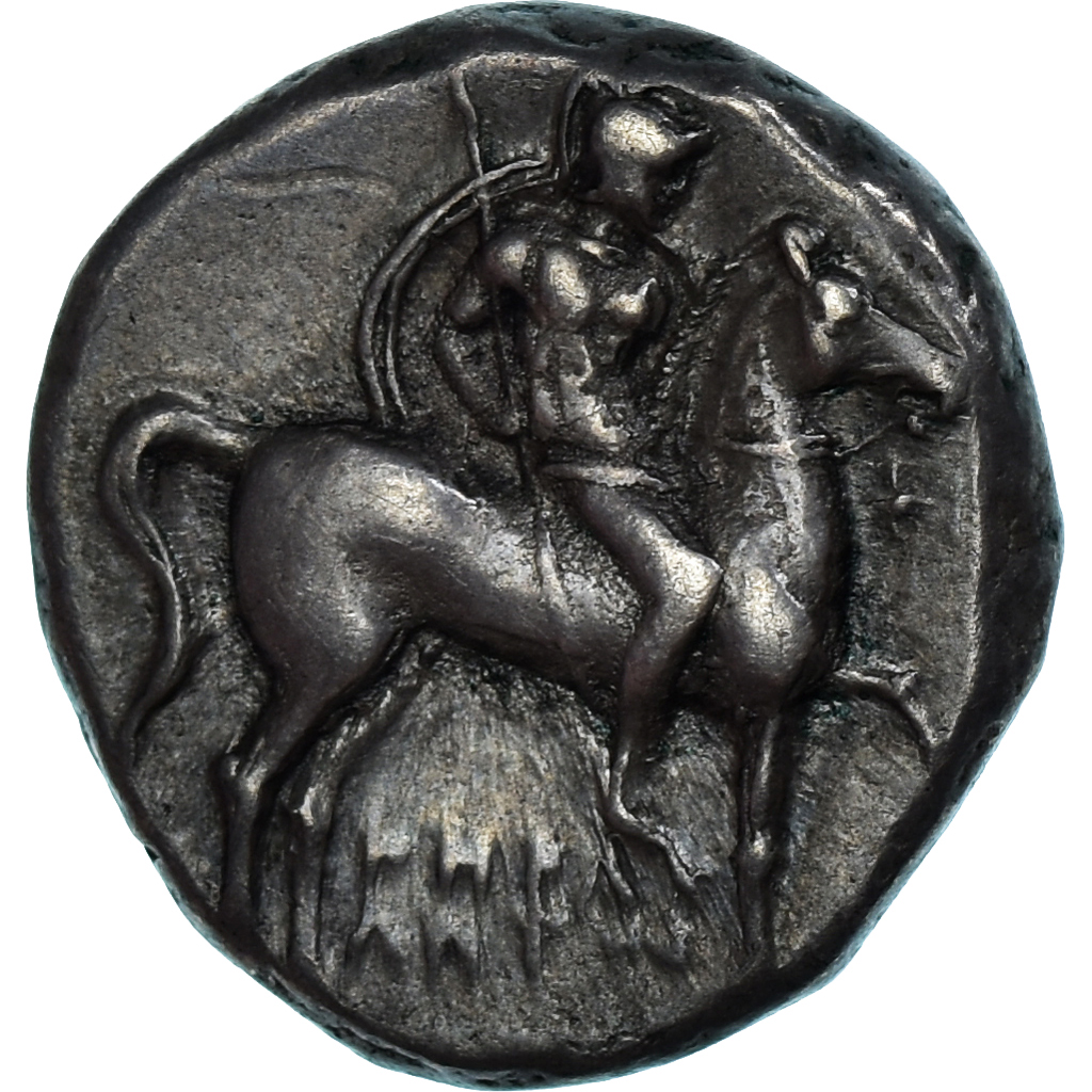 Coin, Calabria, Nomos, ca. 272-240 BC, Tarentum, , Silver, HN