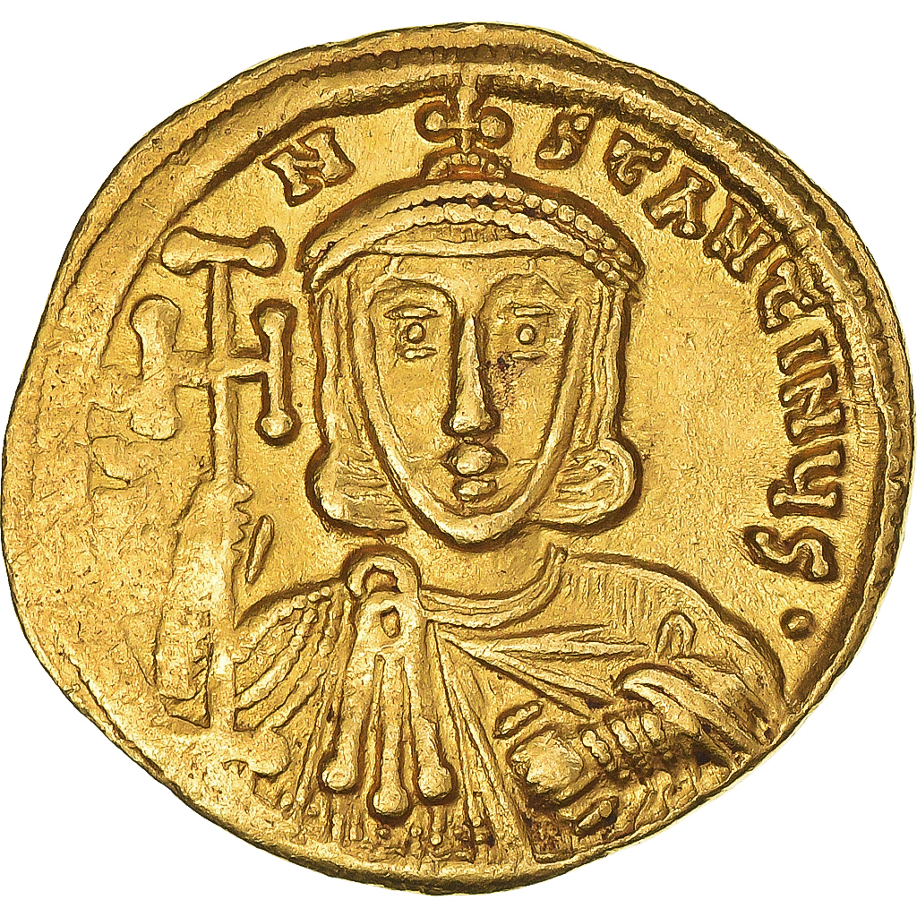 Coin, Constantine V Copronymus, with Leo III, Solidus, 741-751 ...