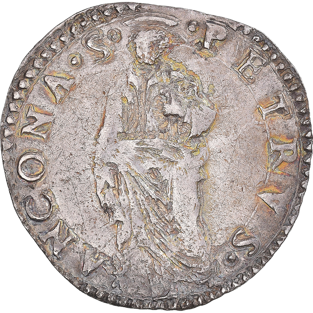 Coin, ITALIAN STATES, PAPAL STATES, Jules III, Giulio, ND (1550-1555 ...