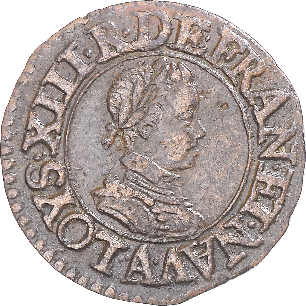 Frankreich Denier Tournois 1621/16 Paris Münze, Louis XIII, Paris, SS+ ...