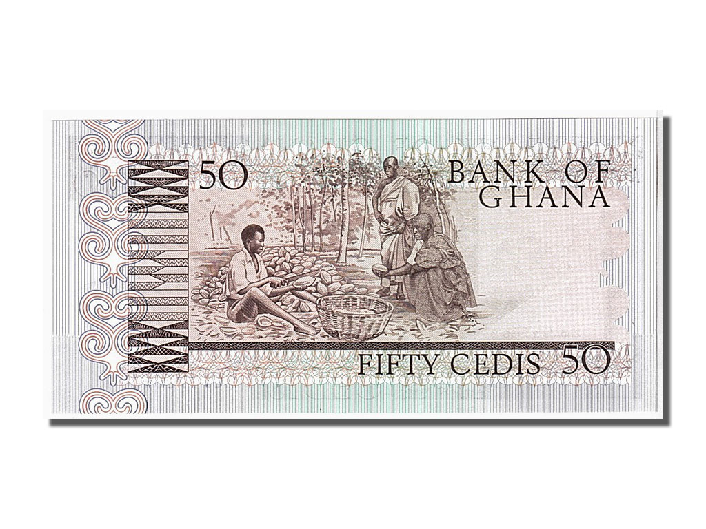 Banknote, Ghana, 50 Cedis, 1980, KM:22b, UNC(65-70) | World Paper Money