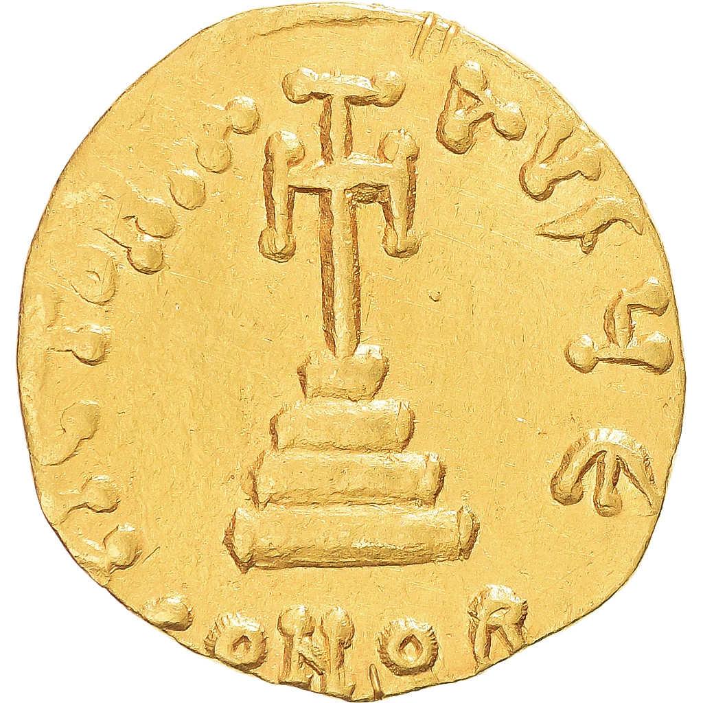 Constans II and Constantine IV, Solidus, 654-659, Constantinople, Gold