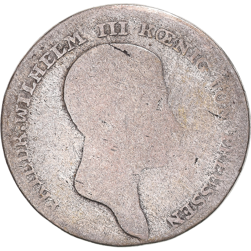 Coin, German States, PRUSSIA, Friedrich Wilhelm IV, 1/6 Thaler, 1842 ...