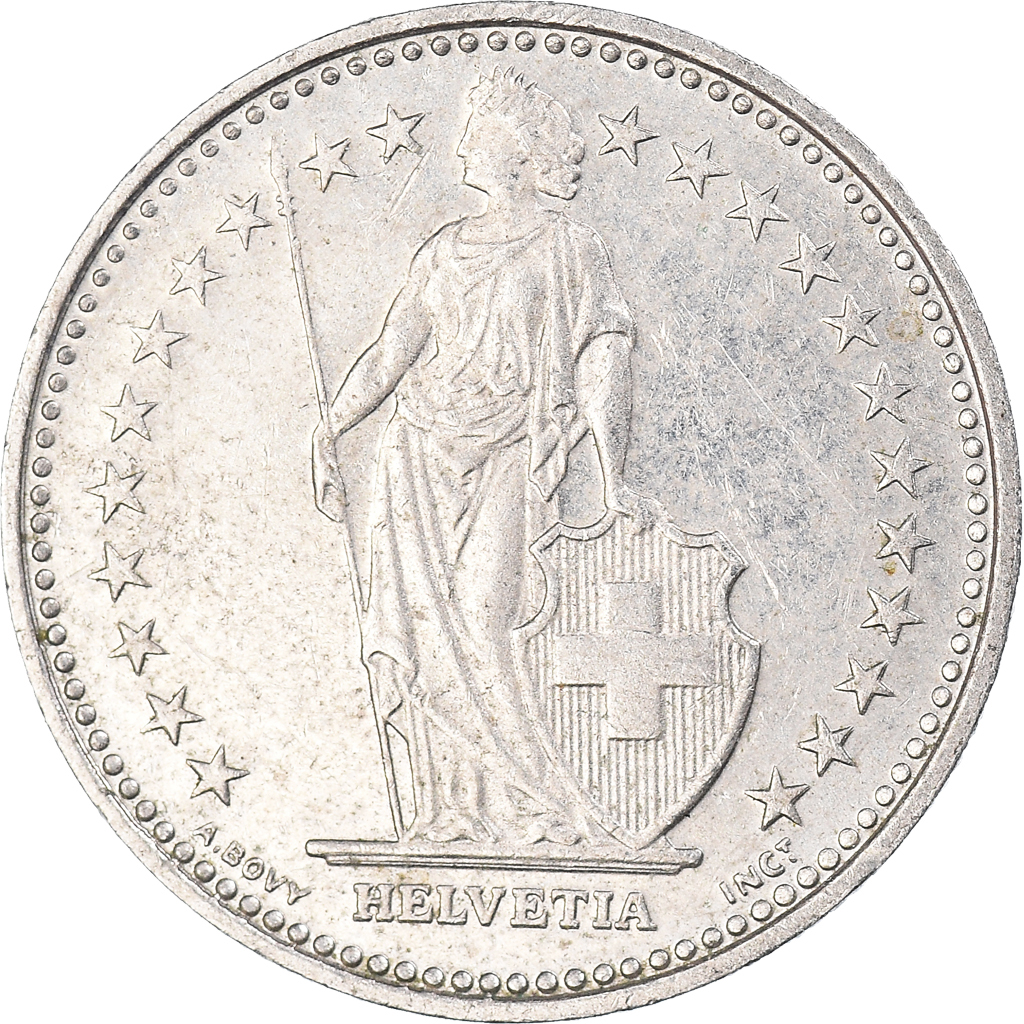 Coin, Switzerland, 1/2 Franc, 1996 | European Coins
