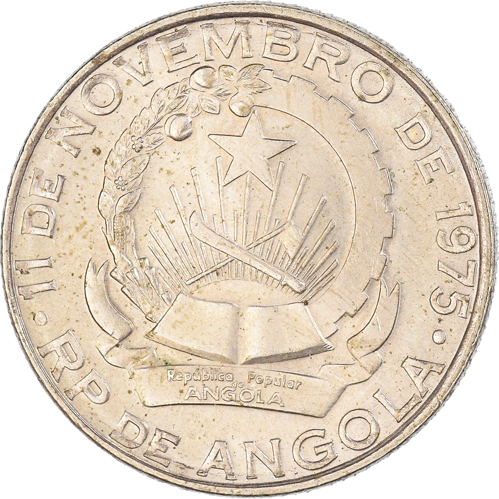 Coin, Angola, 5 Kwanzas, 1975 | African Coins