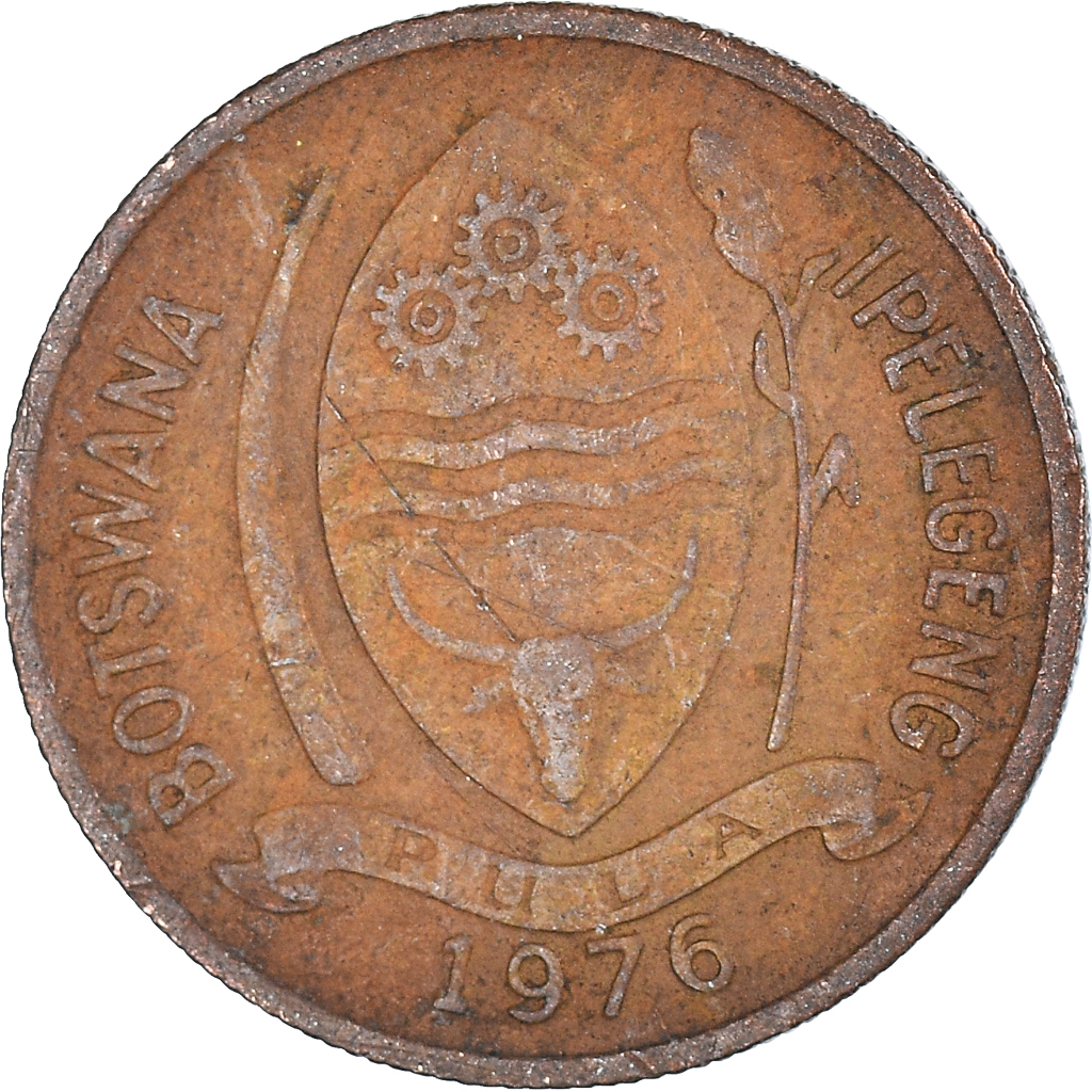Coin, Botswana, 5 Thebe, 1976 | African Coins